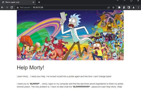 write up pickle rick tryhackme r infosecwriteups