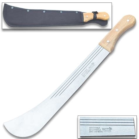 Crocodile Machete England Model With Black Sheath Ebay