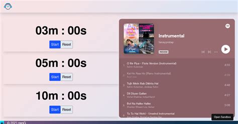 NeoG Timer Final Codesandbox