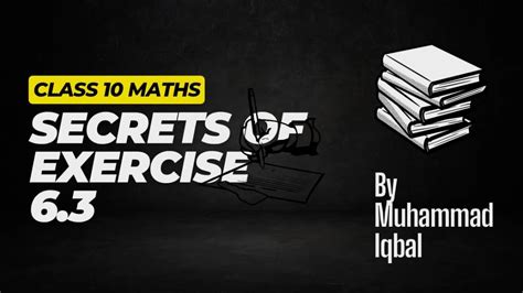 Maths 10th Exercise 6 3 Range Variance Standard Deviation Youtube