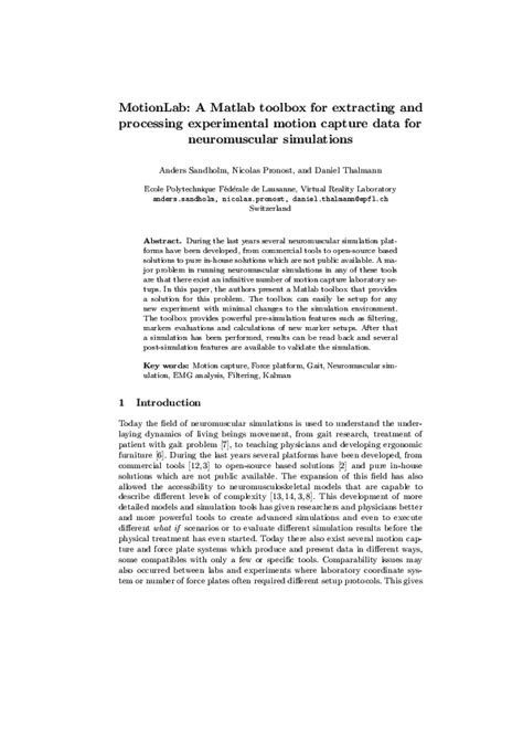 pdf motionlab a matlab toolbox for extracting and processing