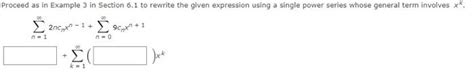 Solved Proceed As In Example 3 In Section 61 To Rewrite The