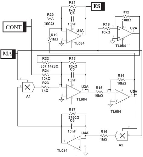 Electronic Circuit Of Master Slave System Es Is The Slave Output Download Scientific Diagram