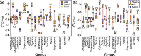 Variability In δ 13 C Values In Macroalgae Specimens For The Most