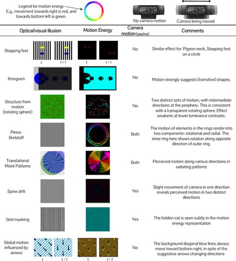 The Motion Perception Tool Explains An Assortment Of Visual Illusions Download Scientific