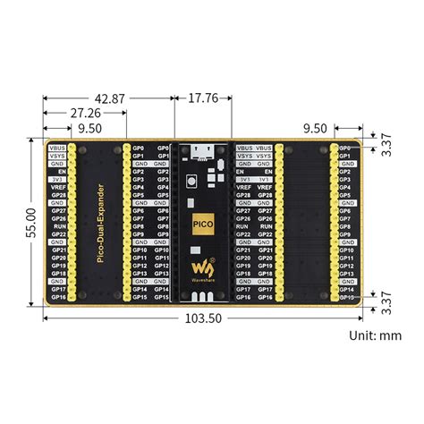Placa de expansão para Raspberry pi pico ARDUXOP