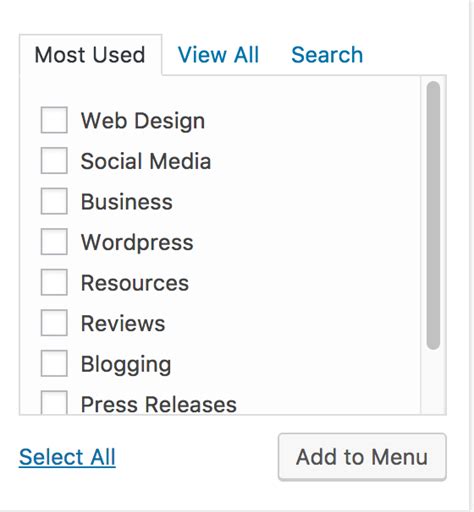 Wordpress Navigation Menus Wicky Design