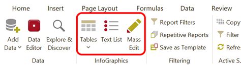Tables And Text Lists