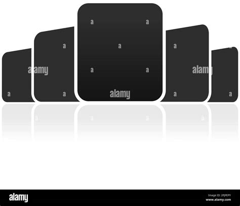 Square Collage Concept Vector Rectangular Collage Mosaic Grid Of Pictures Isolated On White