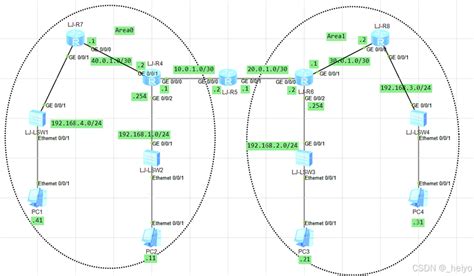 保姆级构建拓扑图配置ospf 构建网络拓扑 实现ospf协议的配置 csdn博客