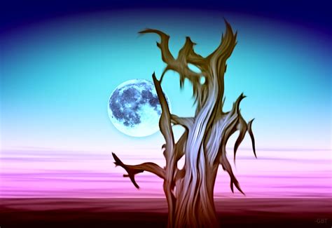 Scraggle Tree N Blue Moon 115 By Lowthunders On Deviantart