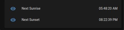Sunrise Sunset Display One Time Automations Start At Another Configuration Home Assistant