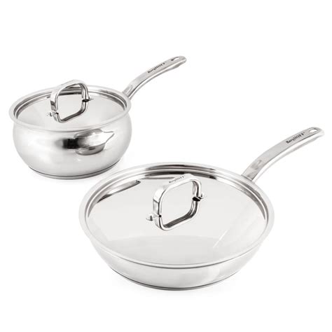 Berghoff® Berghoff Belly Shape 1810 Stainless Steel 4pc Cookware Set