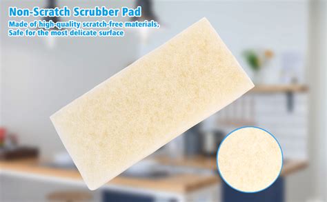 Yoleshy Non Scratch Scrubbing Pad 12 Packs Reusable Large Scouring Sponges