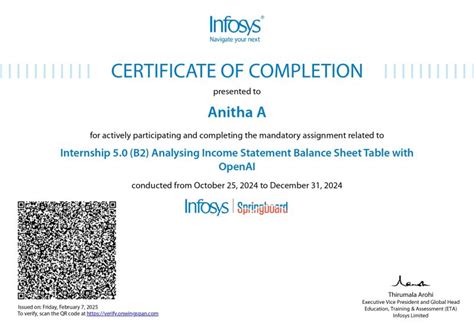 infosys springboard openai financialanalysis ai anitha a