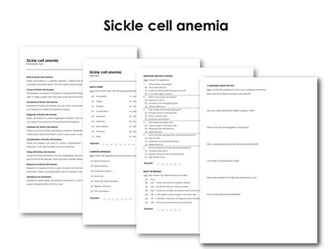 Sickle Cell Anemia Made By Teachers
