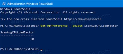 Change Windows Defender Max CPU Usage For Scan