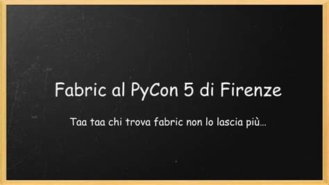 Fabric Python Lib Ppt