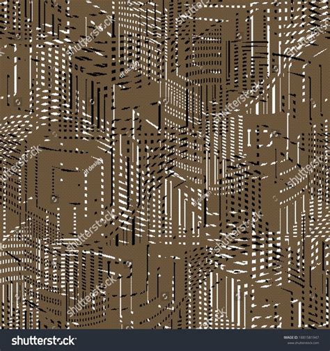 Modern Geometric Seamless Pattern Original Design Pattern Baskı Desen Modern