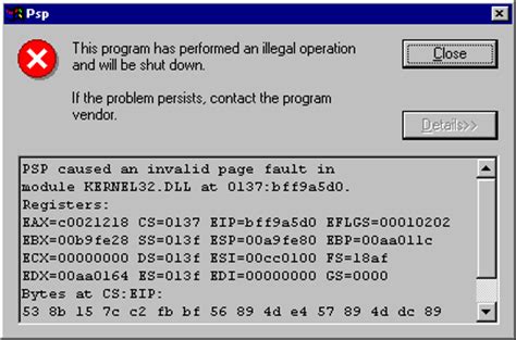 Windows Crash Gallery Page