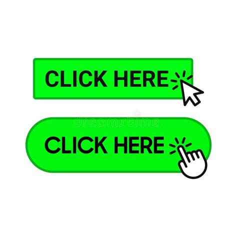 click here pointer mouse cursor computer stock vector illustration of