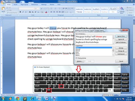 Learn New Things Shortcut Key To Spell Check In MS Word