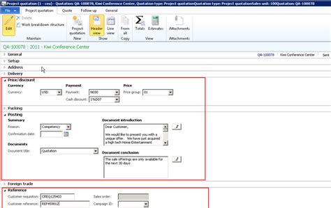 Project Quotations Management In Microsoft Dynamics Ax 2012 Highlights Of Its Capabilities