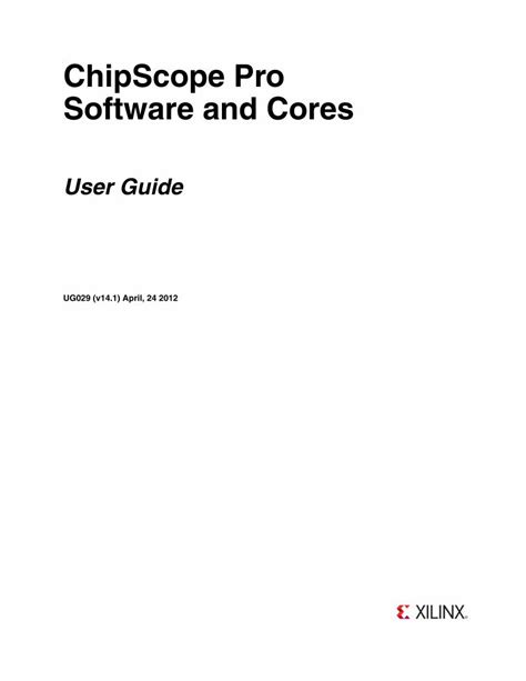 pdf xilinx chipscope pro software and cores user guide 8 chipscope