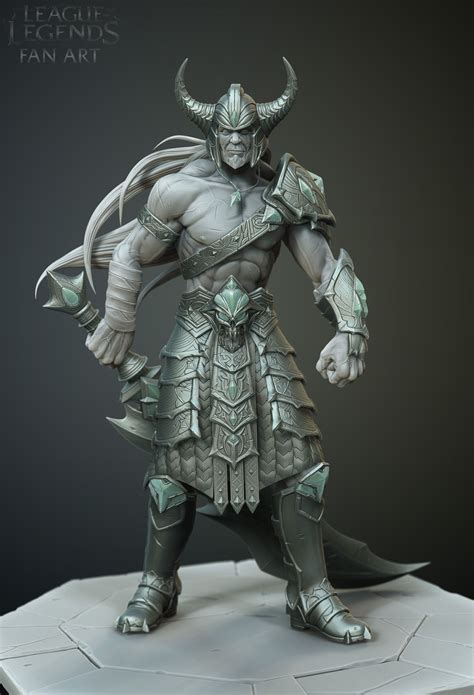 Tryndamere League Of Legends Fan Art Eric Danneskjold Zbrush