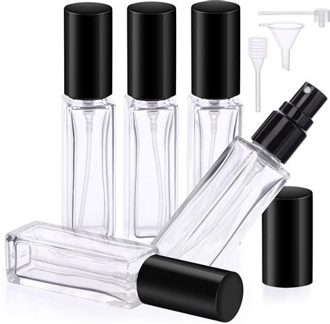 Segbeauty Perfume Empty Bottles 5pcs Travel Perfume Refillable Bottle 10ml Perfume Atomiser