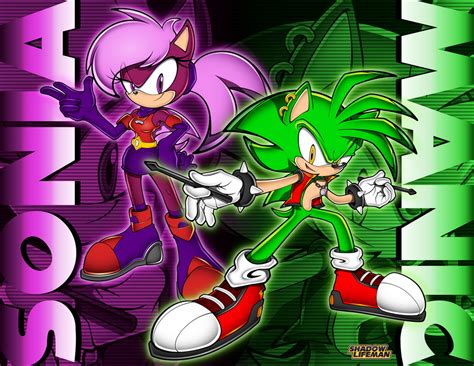 Sonia The Hedgehog Manic The Hedgehog By Shadowlifeman On Deviantart
