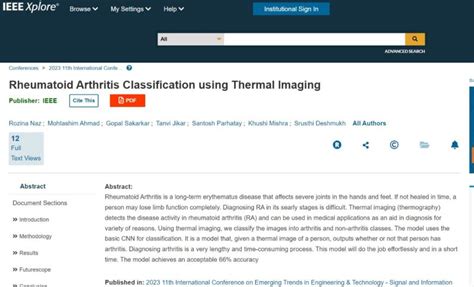 Tanvi Jikar On Linkedin Research Publication Academic