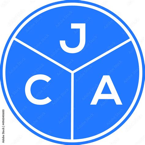 Jca Letter Logo Design On Black Background Jca Creative Initials Letter Logo Concept Jca