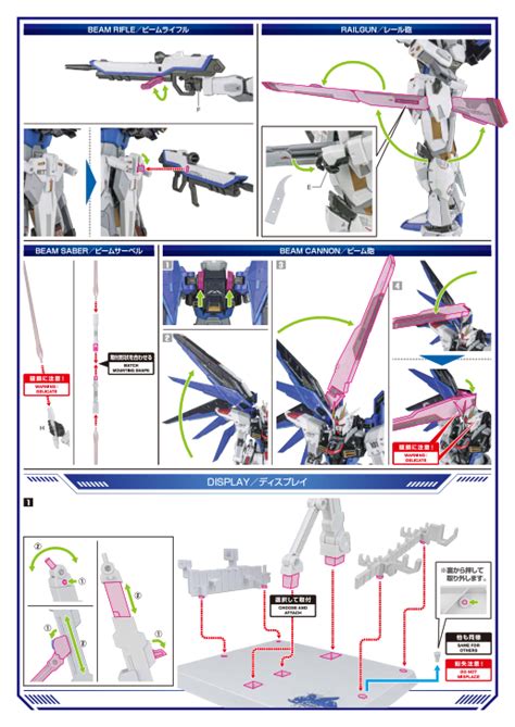 Manual Book Chogokin Zgmf X10a Freedom Gundam [ Ver Gcp ] Premium