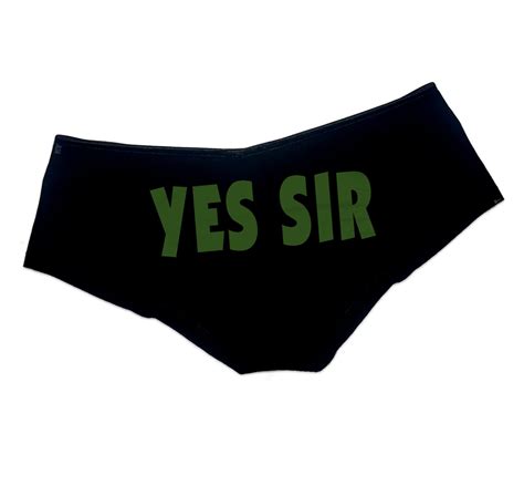 Yes Sir Panties Bdsm Panties Panties Fun Funny Booty Womens