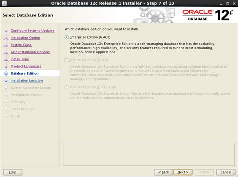 Installing And Creating Oracle Database 12c On Oel 64