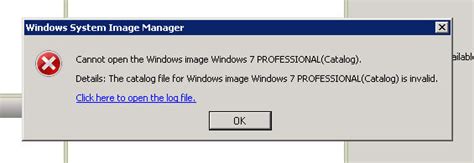 Cannot Open Catalog File Editing Unattendxml Mdt 2012 U1 Windows