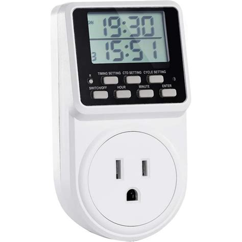 techbee digital infinite repeat cycle intermittent timer plug for