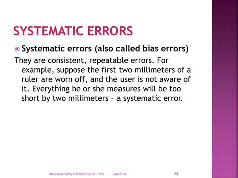 PPT Measurements And Sources Of Errors PowerPoint Presentation Free Download ID