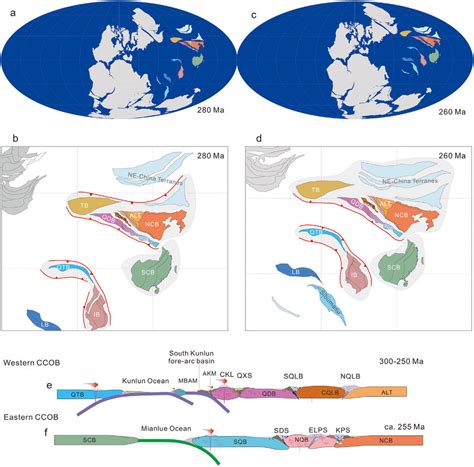 Tectonic Reconstructions Of East Asia Blocks Showing Closure Of The