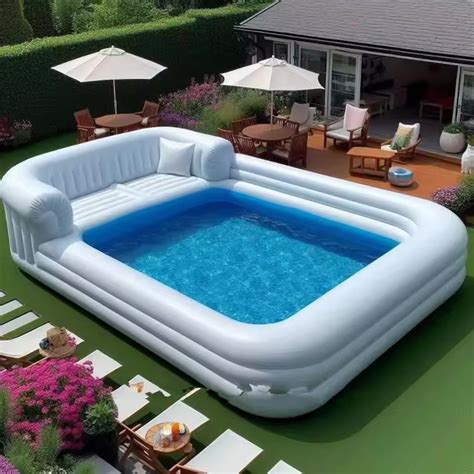 16ft Inflatable Sofa Pool For Adults Large Swimming Pool With Seats