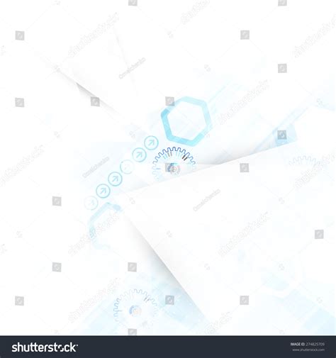Abstract Engineering Technology Background Vector Illustration Stock