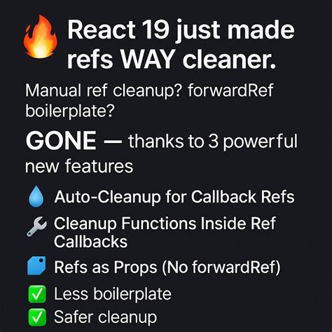 Reactjs React19 Useref Javascript Webdev Frontend Cleancode