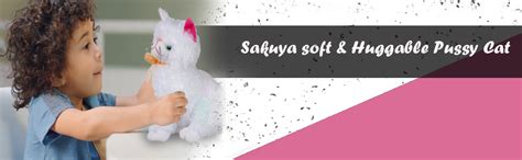 Buy Sakuya Toys Super Soft And Huggable Stuffed Pussy Cat White 28cm