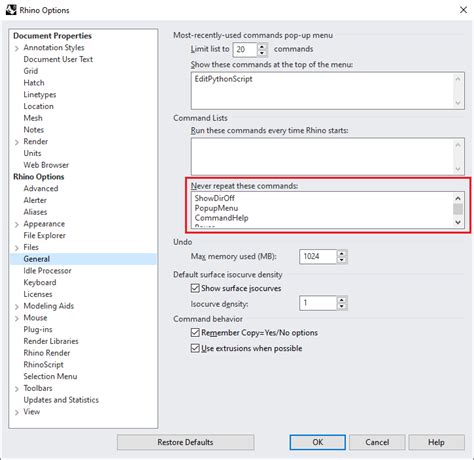 how to exclude a command from repeat last rhino mcneel forum