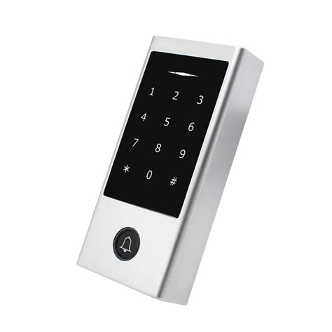 Metal Backlight Touch Keypad Waterproof RFID Card Password Reader Standalone Access Control