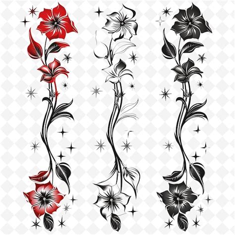 Dreamy Morning Glory Flowers Borderlines Design With Celesti Creative