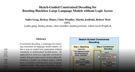 Paper Page Sketch Guided Constrained Decoding For Boosting Blackbox