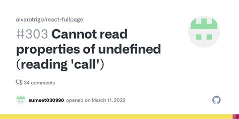 cannot read properties of undefined reading call · issue 303