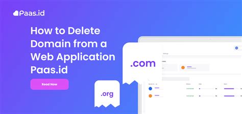 How To Delete A Domain From A Web Application On Paasid
